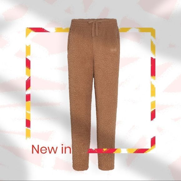 SKIMS | Pants & Jumpsuits | Teddy Jogger Tigers Eye | Poshmark